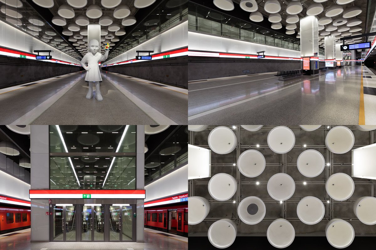 Tapiola / Hagalund | Хельсинки | Прогулки по метро